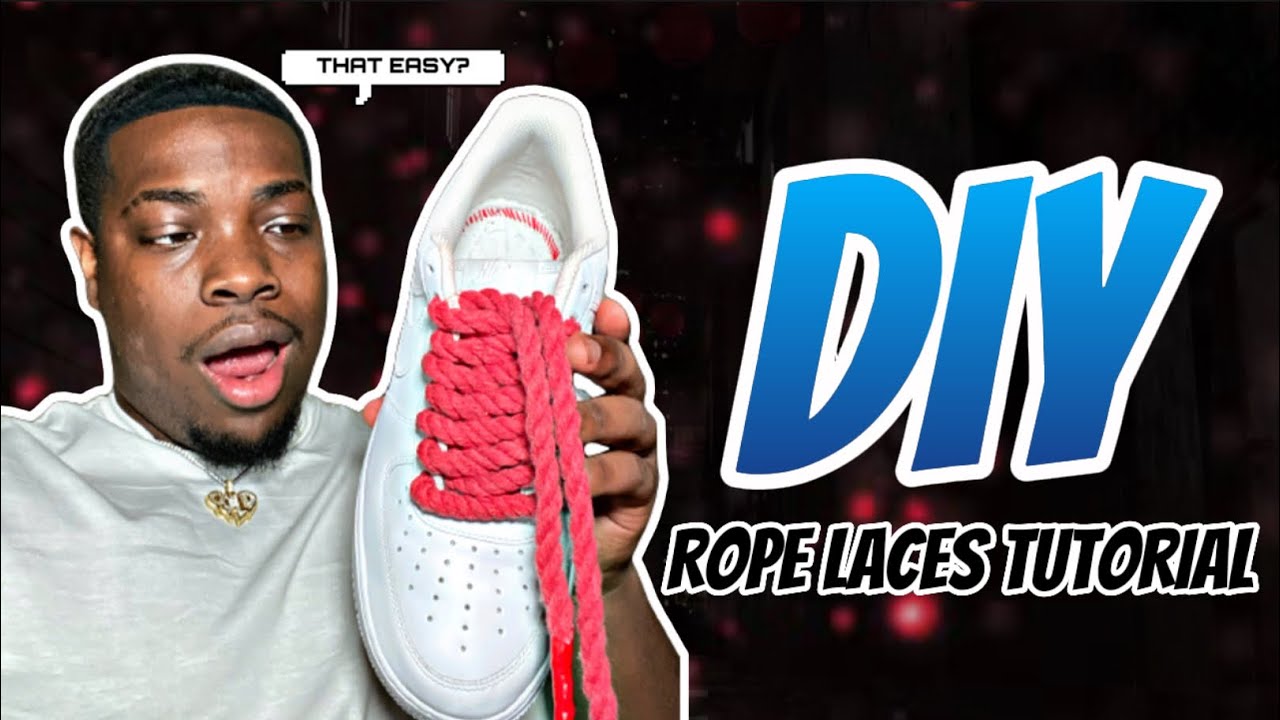 HOW TO DO ROPE LACES (simple) - YouTube