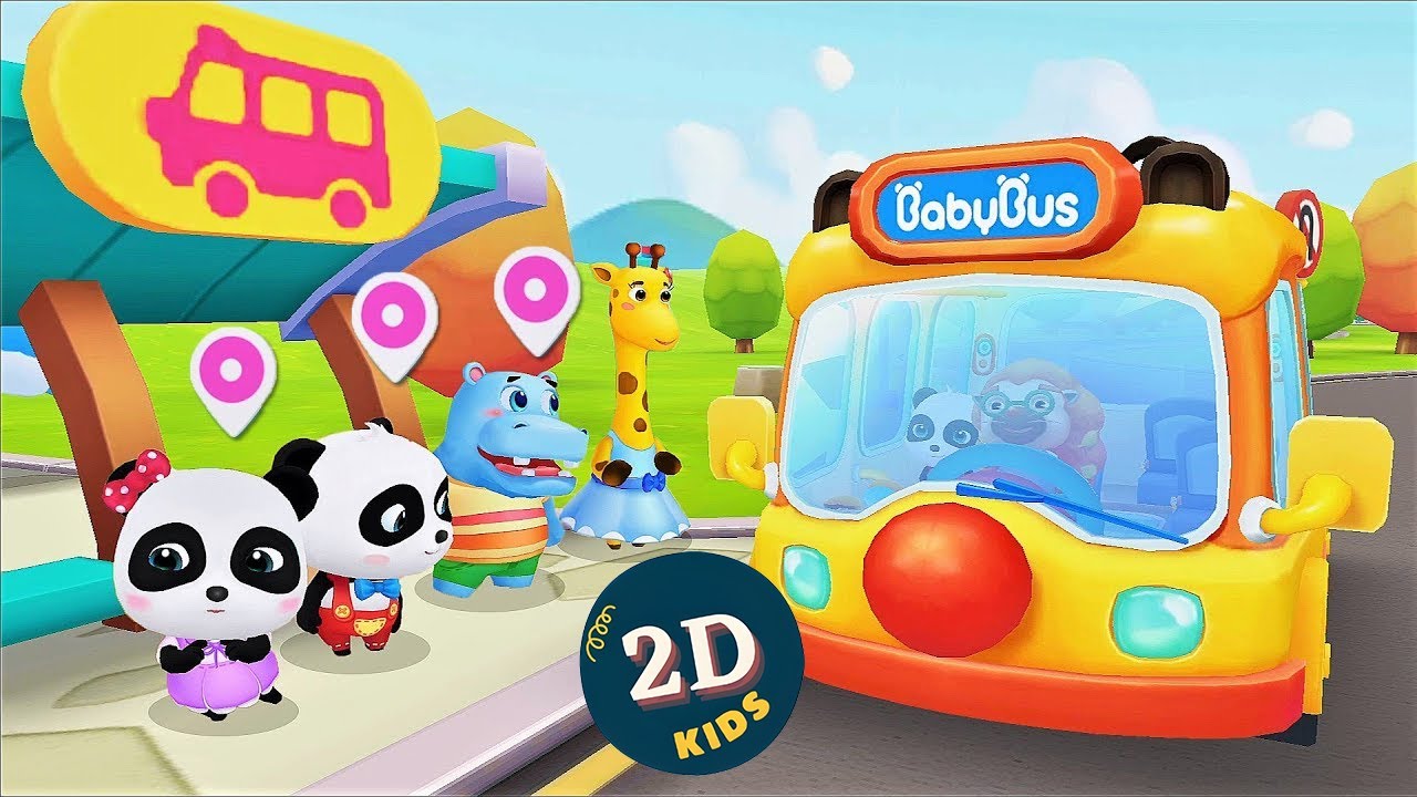 Baby bus driver with 2d Kids - Baby bus - 2d Kids - kids' rhymes - YouTube