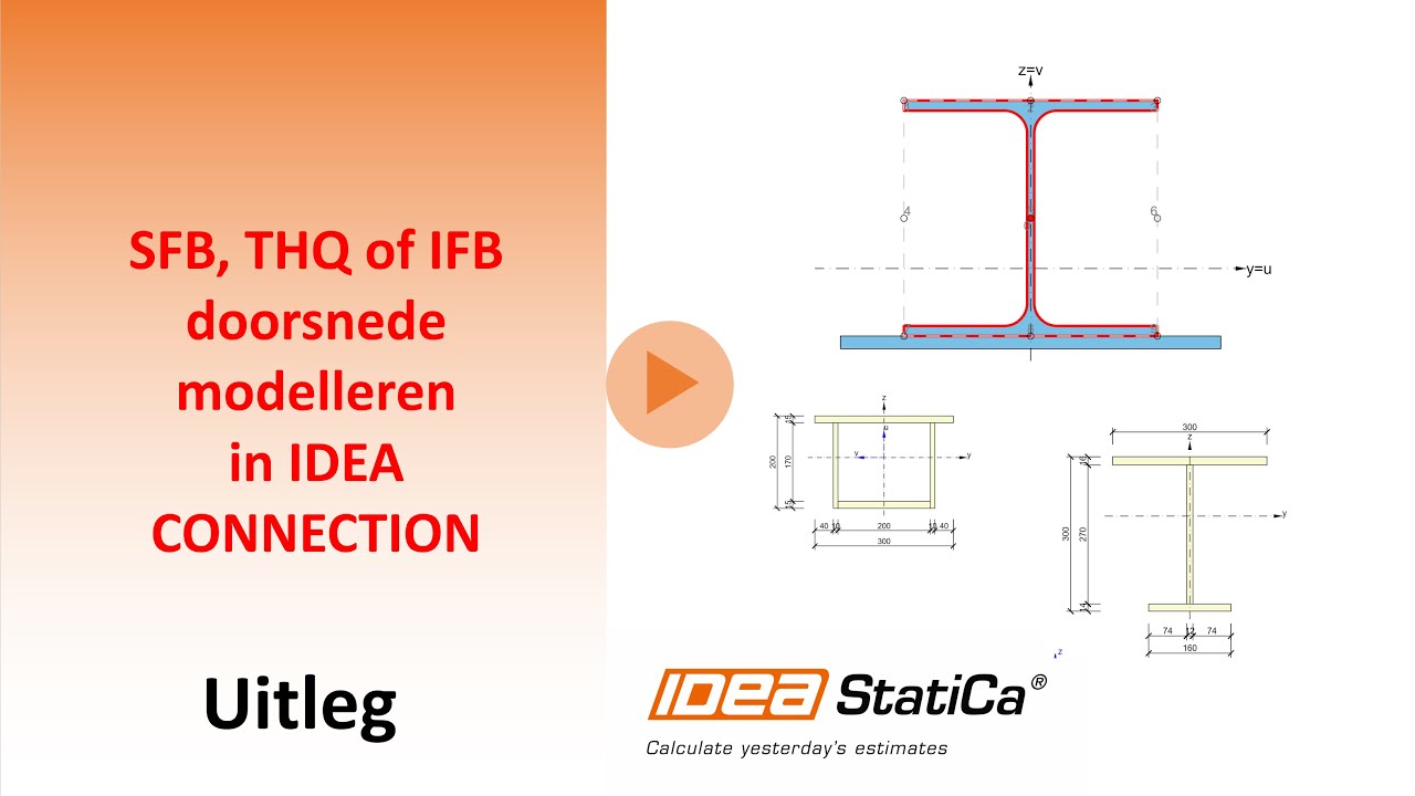 Zelf doorsnedes definieren zoals SFB ligger in IDEA CONNECTION - YouTube