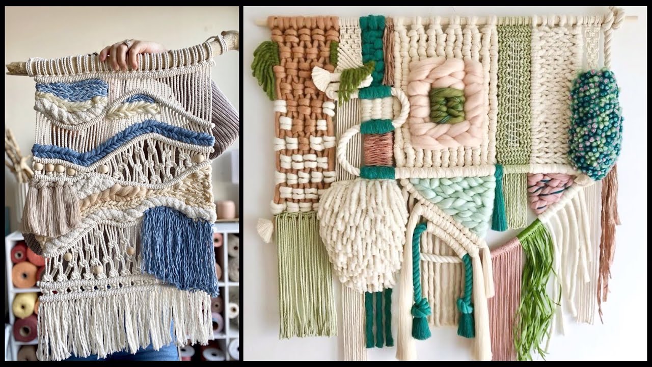 Unique and elegant wall hanging ideas - YouTube
