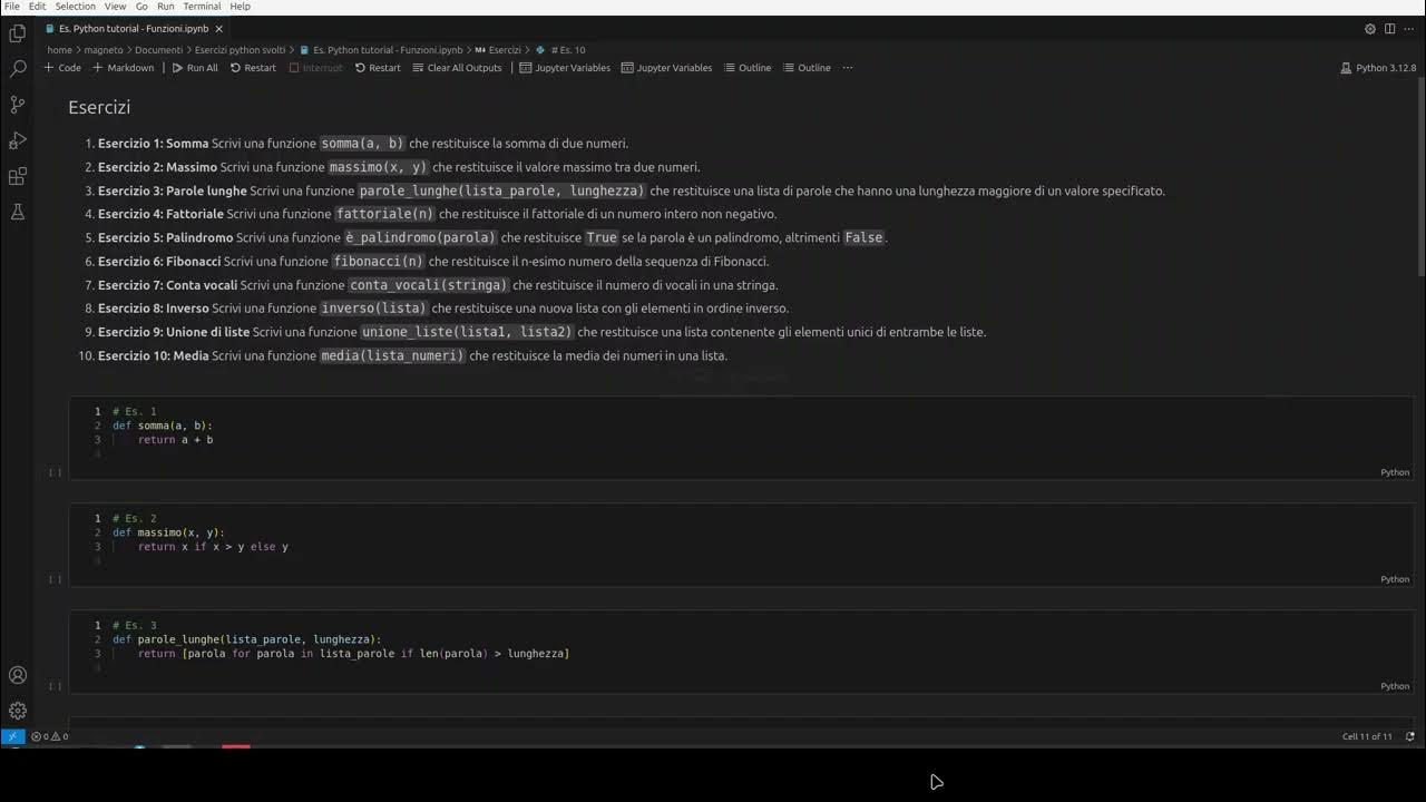 Python tutorial - Funzioni (Functions) - YouTube
