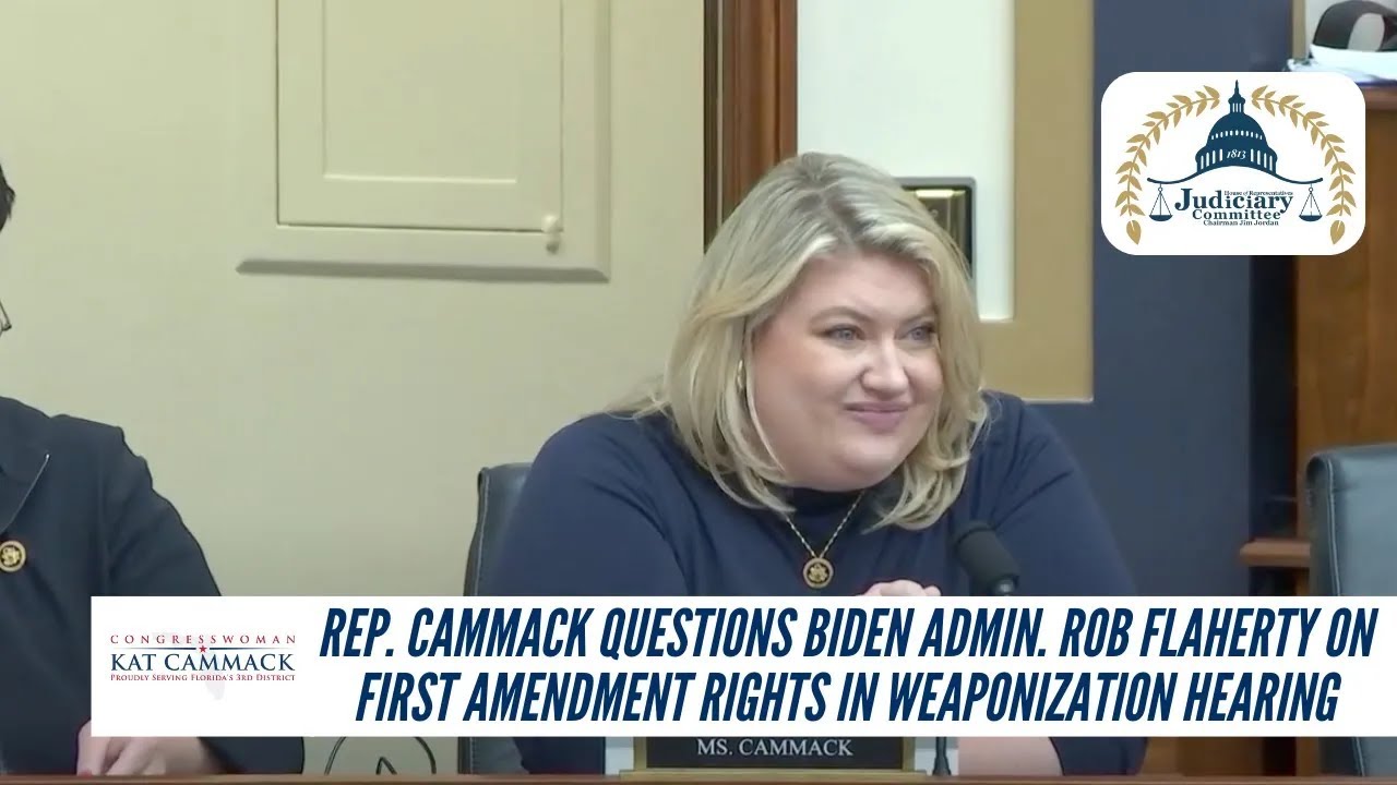 Rep. Cammack Questions Biden Admin. Rob Flaherty On First Amendment ...