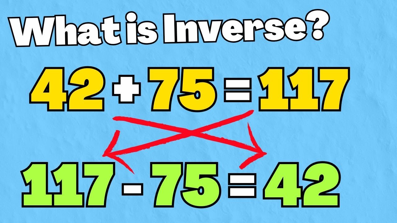 Inverse Operations Addition And Subtraction | The Maths Guy - YouTube