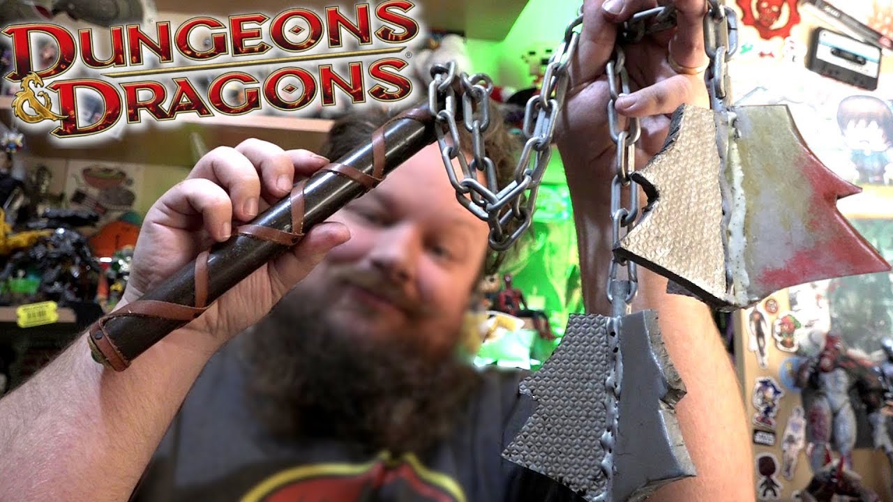 Making a Dungeons & Dragons Foam LARP Flail! (One Day Build) - YouTube