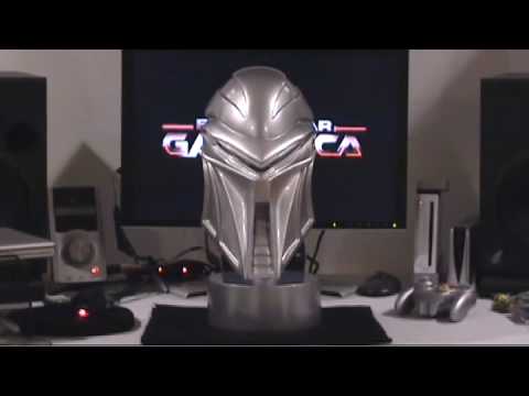 Battlestar Galactica Custom Sculpted Cylon Centurion Head - YouTube