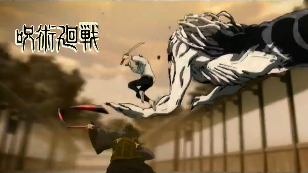 Yuuta fights Geto in Jujutsu Kaisen 0 - YouTube
