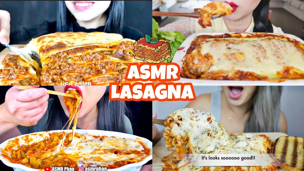 #01 Request ASMR CHEESE LASAGNA | Mukbang Compilation - YouTube