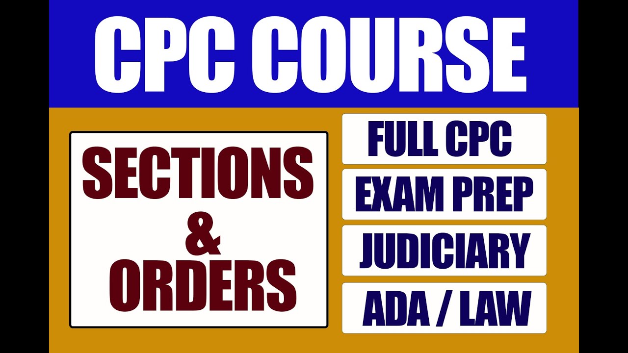 CIVIL PROCEDURE CPC | Join CPC Batch | CPC Story | Easy CPC | Videos ...