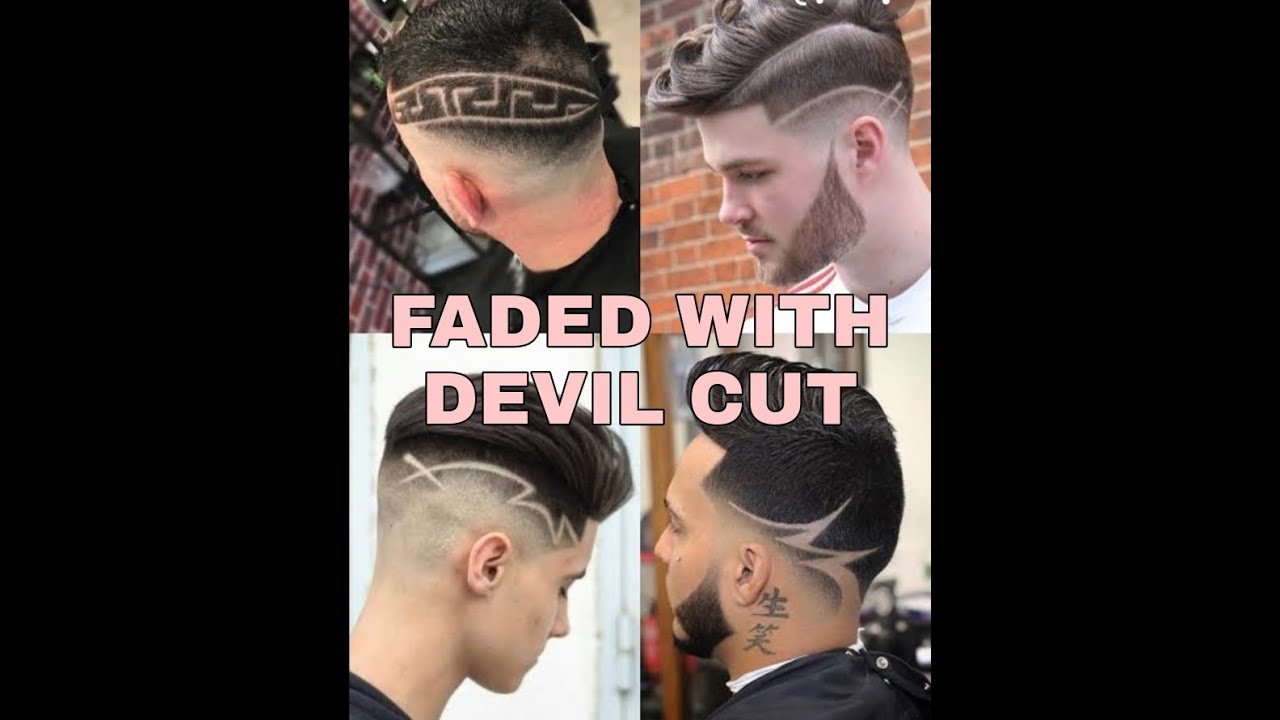 FADED WITH DEVIL CUT. #haircut - YouTube