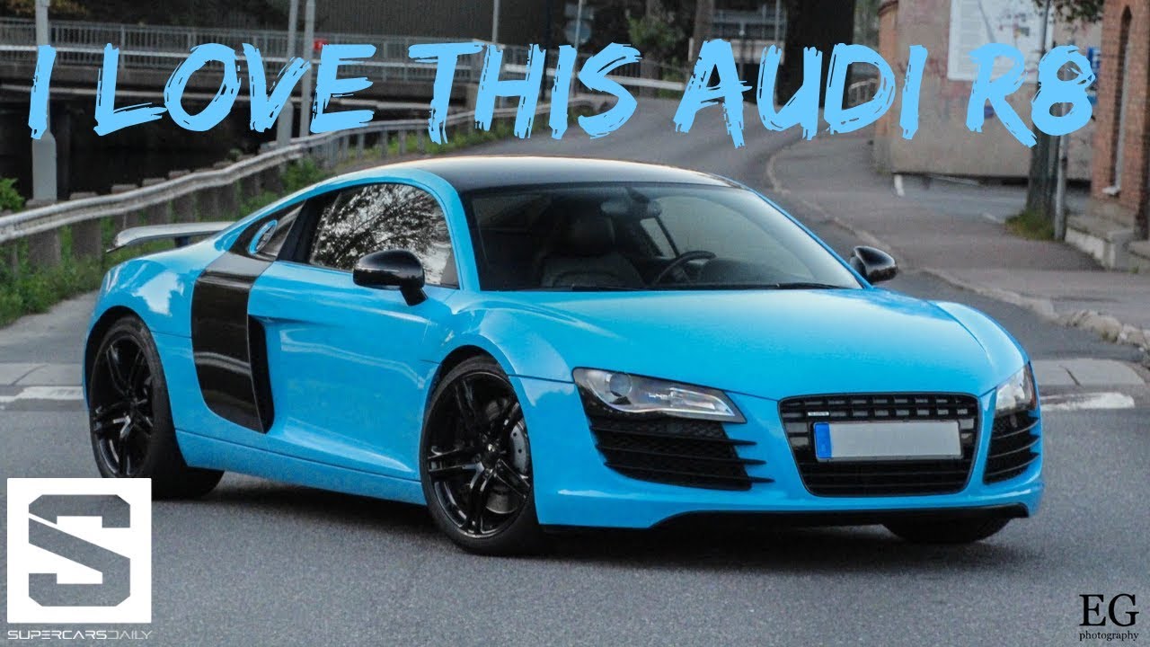 MY CRAZY & BLUE AUDI R8! - YouTube