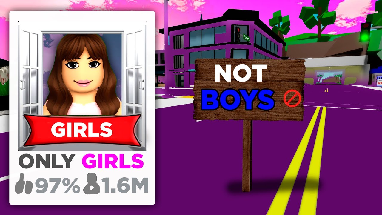 I CREATED a GIRLS ONLY BROOKHAVEN - YouTube