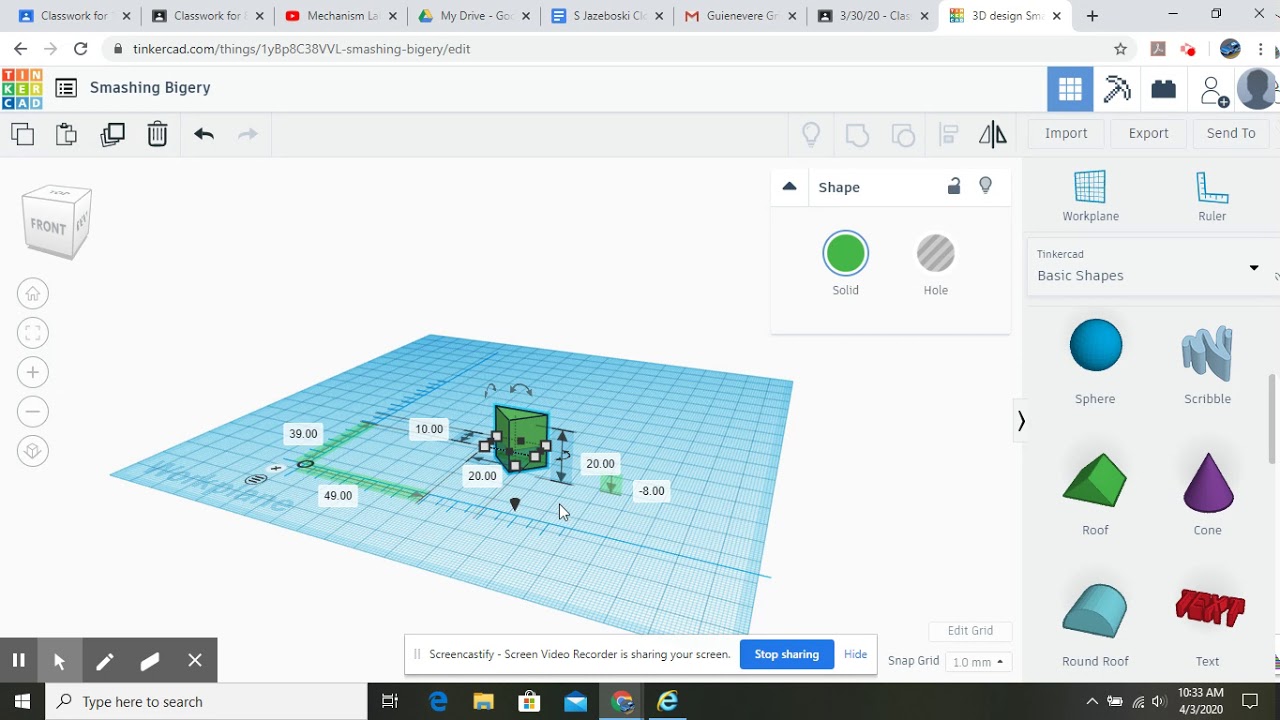 Raising Objects In Tinkercad Youtube