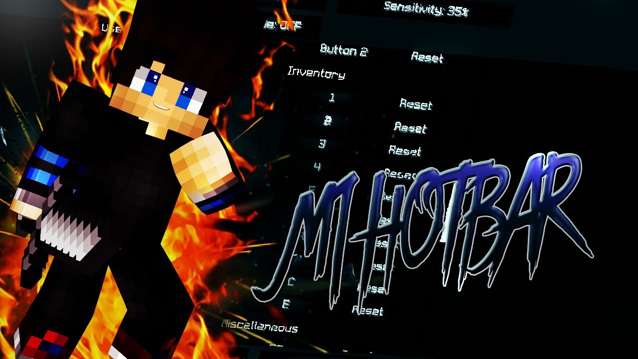 LA MEJOR CONFIGURACIÓN DE MINECRAFT PARA PVP MI HOTBAR + FOV ...