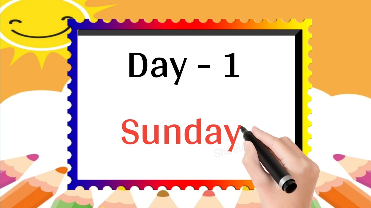 7 Days of the Week | Sunday to Saturday Spelling | Nursery Rhymes ...