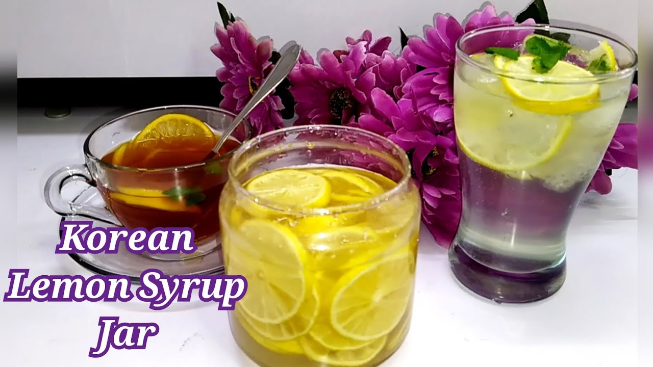Homemade Korean Lemon Syrup Recipe for Tea & Lemonade~How to Make ...