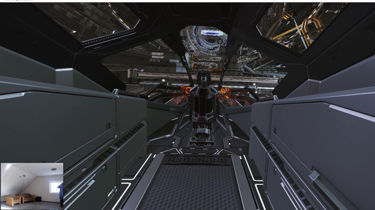 Elite Dangerous - Space Legs im Cockpit der Eagle wireless mit der ...