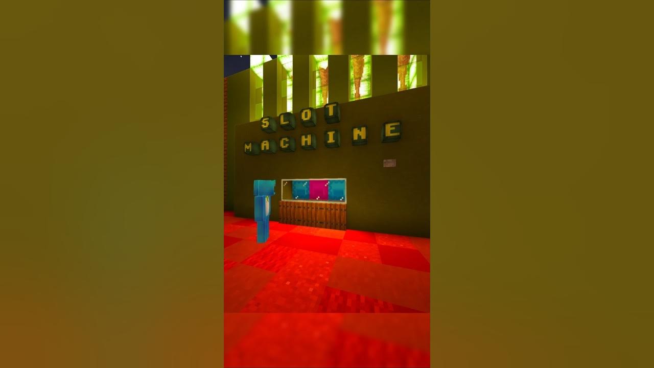 Working Slot Machine in Minecraft 🎰 #redstone #minecraftbuilding # ...