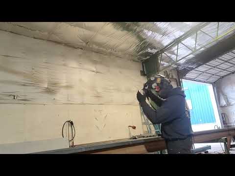 installing UHMW using weld washer #fabrication #jackofalltrades # ...