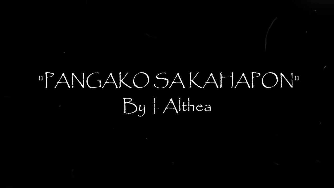 Spoken words poetry - Pangako sa Kahapon - YouTube