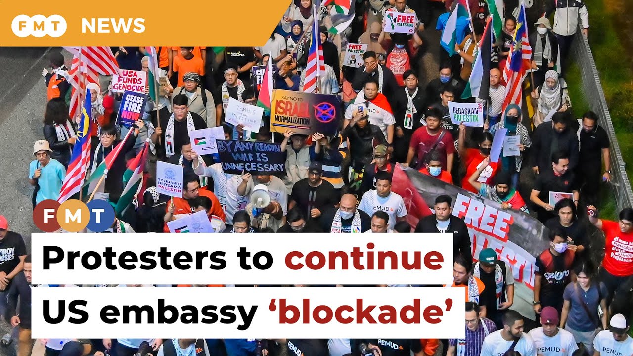 Protesters vow to continue US embassy ‘blockade’ despite ‘threat’ of ...