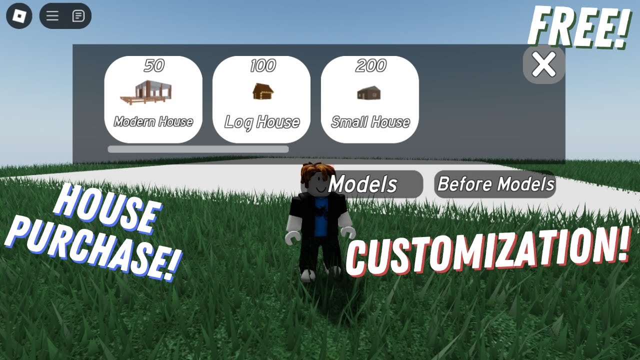 ROBLOX - HOUSE PURCHASE & CUSTOMIZATION SYSTEM - YouTube