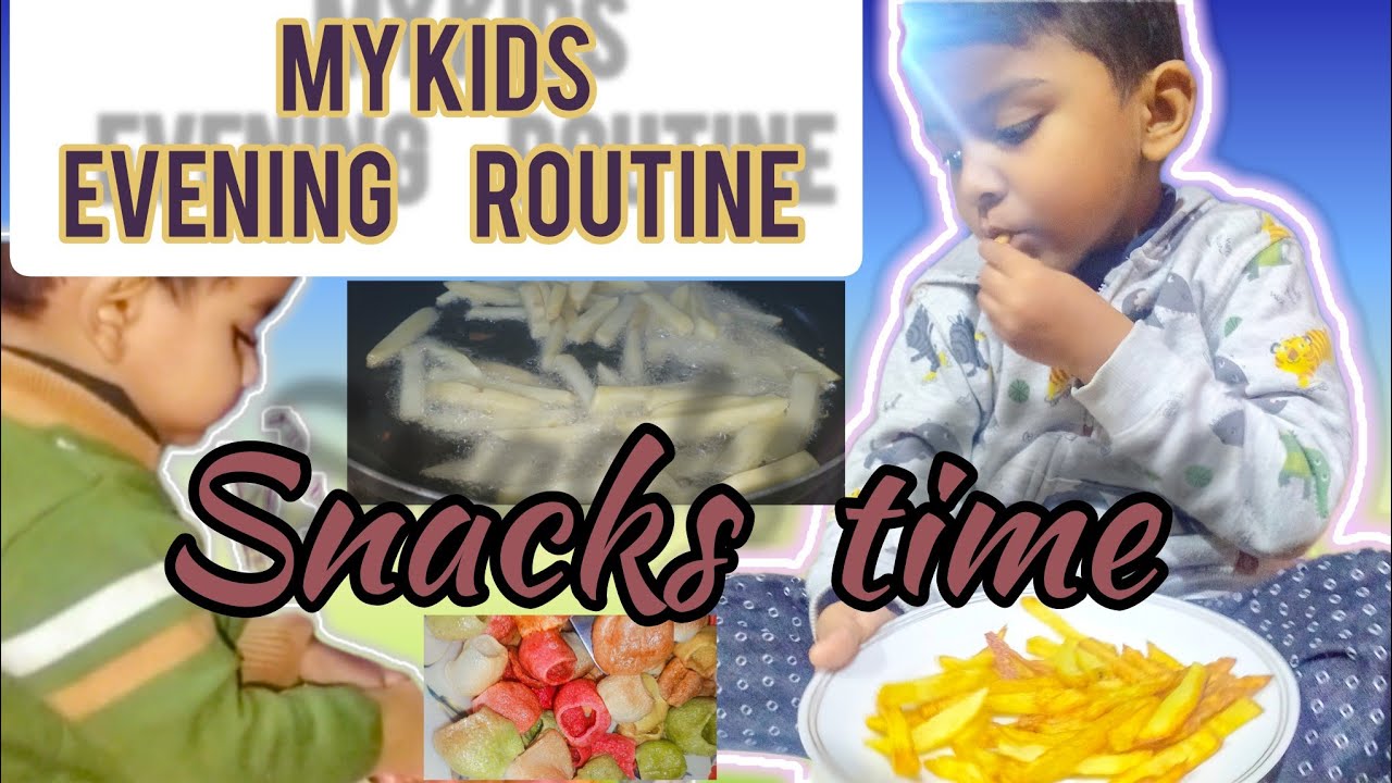 My kids evening routine || Eshaan & Roshaan || Snacks time ...