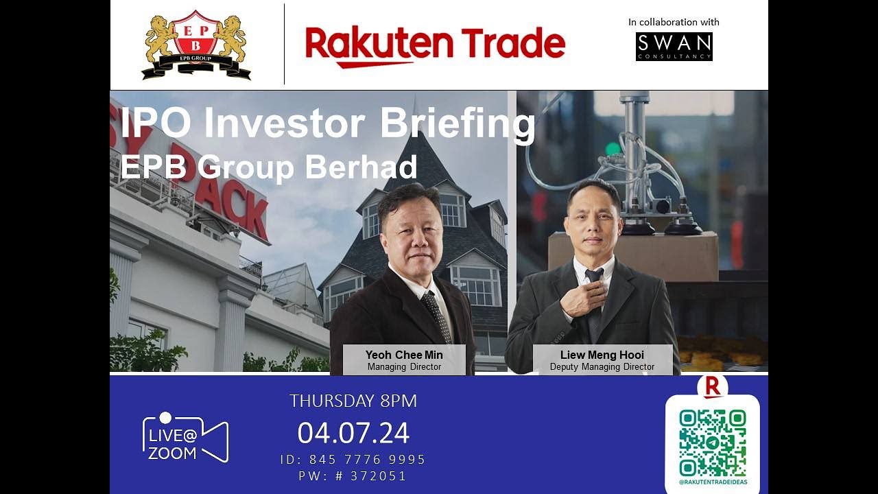 (Webinar) Rakuten Trade Ideas 🎯 - EPB Group Bhd - YouTube