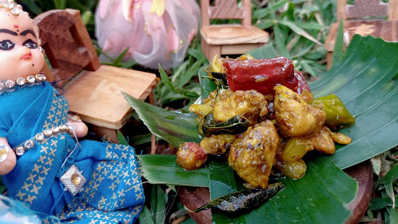 MINIATURE PEPPER CHICKEN GRAVY IN TAMIL || MINIATURE LILLIPUT COOKING ...