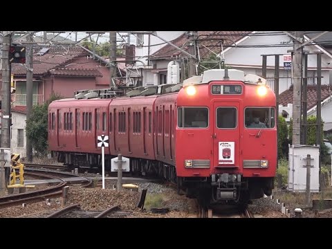 【系統板付き】名鉄6000系6028F 須ヶ口駅入線 ありがとう6028 系統板付き - YouTube