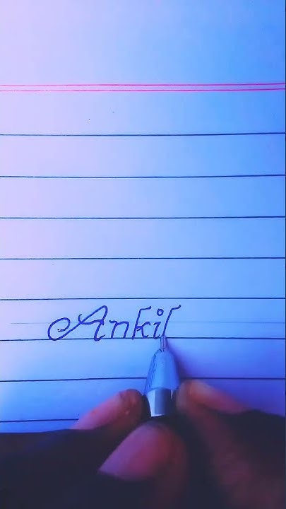 How to Write Ankit Saini ️ #viral #handwriting #shorts - YouTube