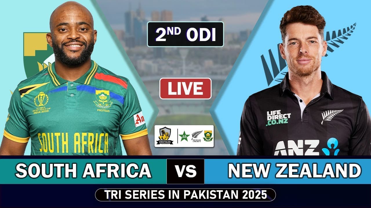 TRI SERIES - SOUTH AFRICA vs NEW ZEALAND 2nd MATCH LIVE SCORE | SA vs ...