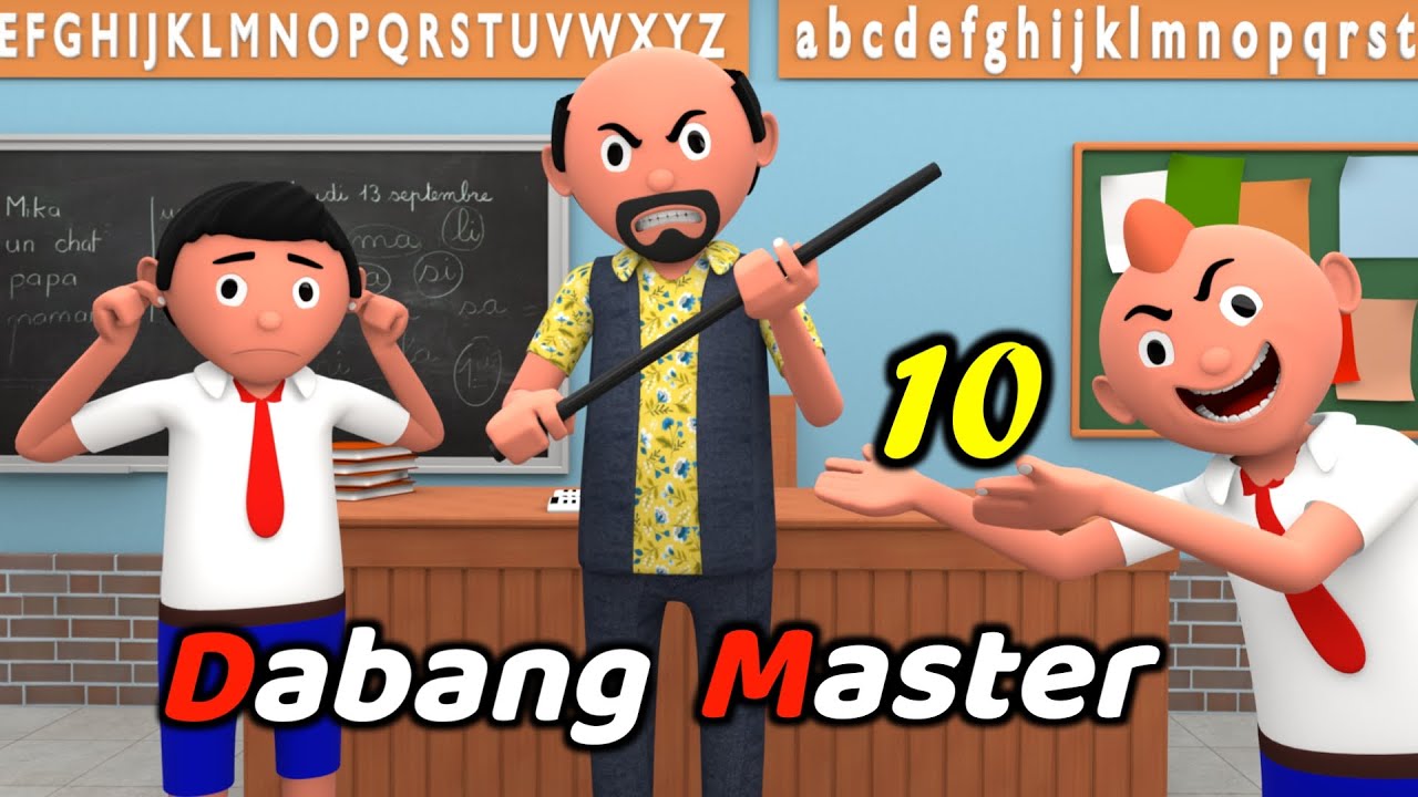 DABANG MASTER 10 | Funny Comedy Video | Desi Comedy | Cartoon | Cartoon ...