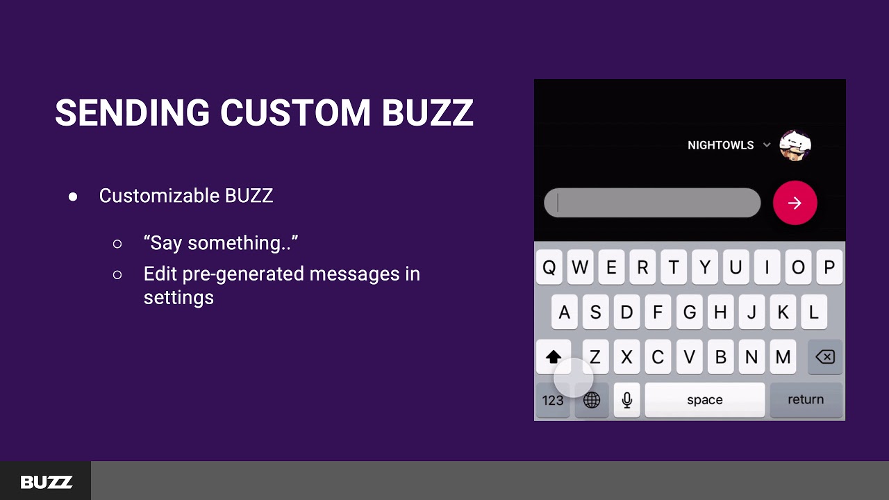 BUZZ "Sending A Custom BUZZ" Animation - YouTube