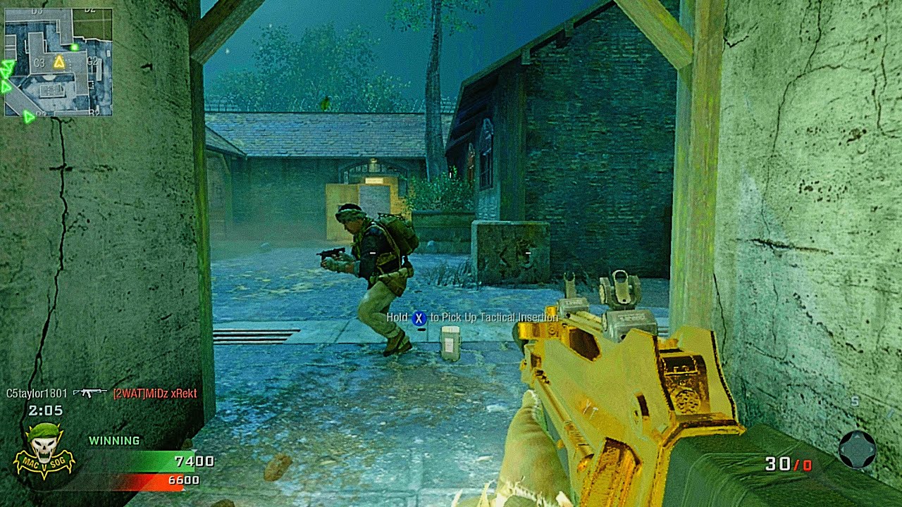 GOLD FAMAS BLACK OPS 1 TEAM DEATHMATCH 'HANOI' ONLINE GAMEPLAY XBOX ...