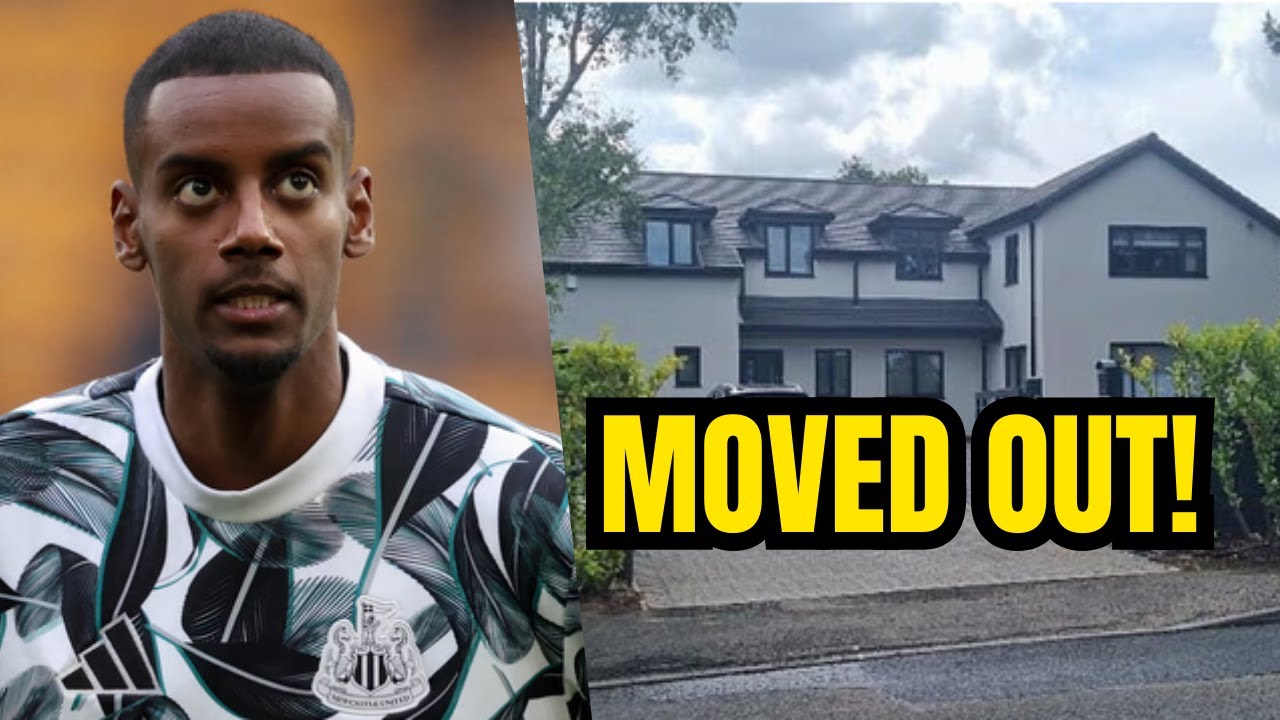 Alexander Isak Moves Out of Newcastle House - YouTube