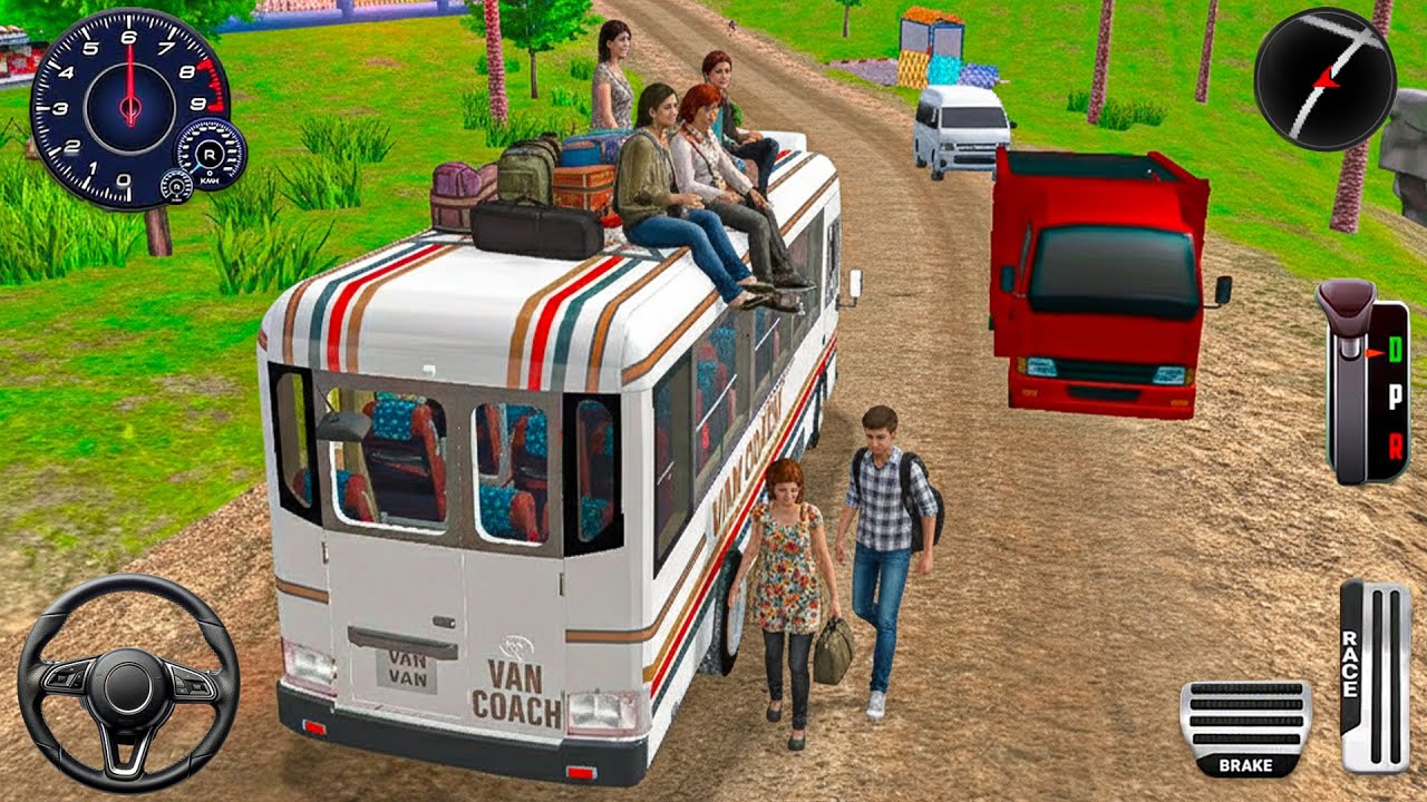 City Passenger simulator 2026: Toyota Coaster passenger van driving 3D ...