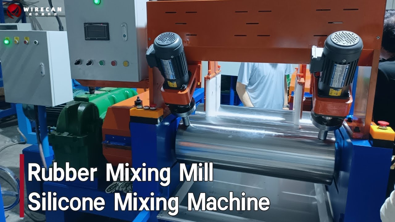 Rubber Mixing Mill / Silicone Mixing Machine - YouTube