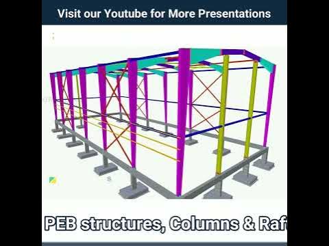 PEB Structure construction Procedure | 3D Animation #steelconnections # ...