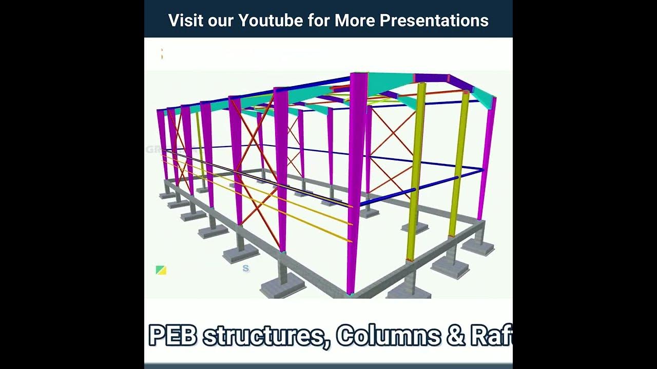 PEB Structure construction Procedure | 3D Animation #steelconnections # ...