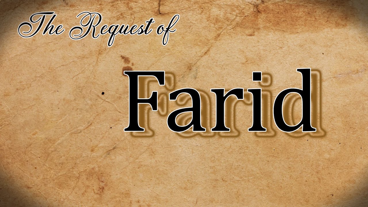 Custom Signature for Farid - YouTube