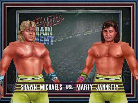 WWF No Mercy Legends Mod Challenge 64 Shawn Michaels Vs Marty Jannetty Gameplay - YouTube
