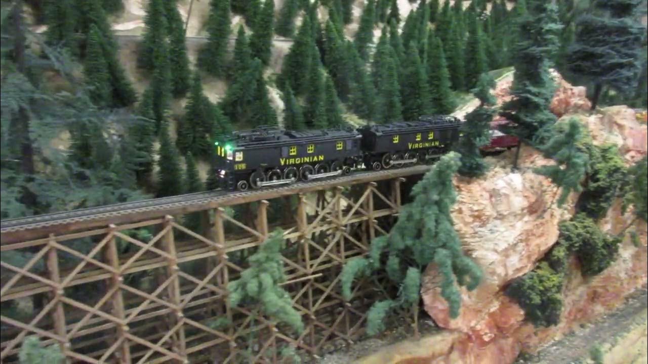 Great Northern Railway: Virginian EL 3A electrics 'road test' departing ...