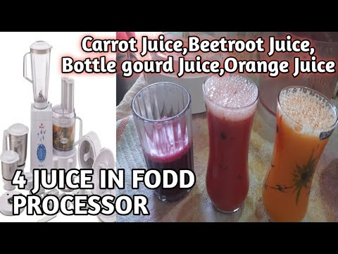 How to make juice in food processor#Carrot juice#beetroot#orange juice# ...