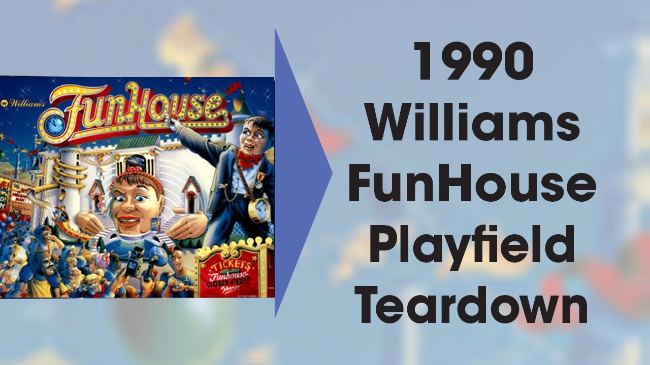 1990 Williams Pinball Funhouse Playfield Teardown #pinball #williams # ...