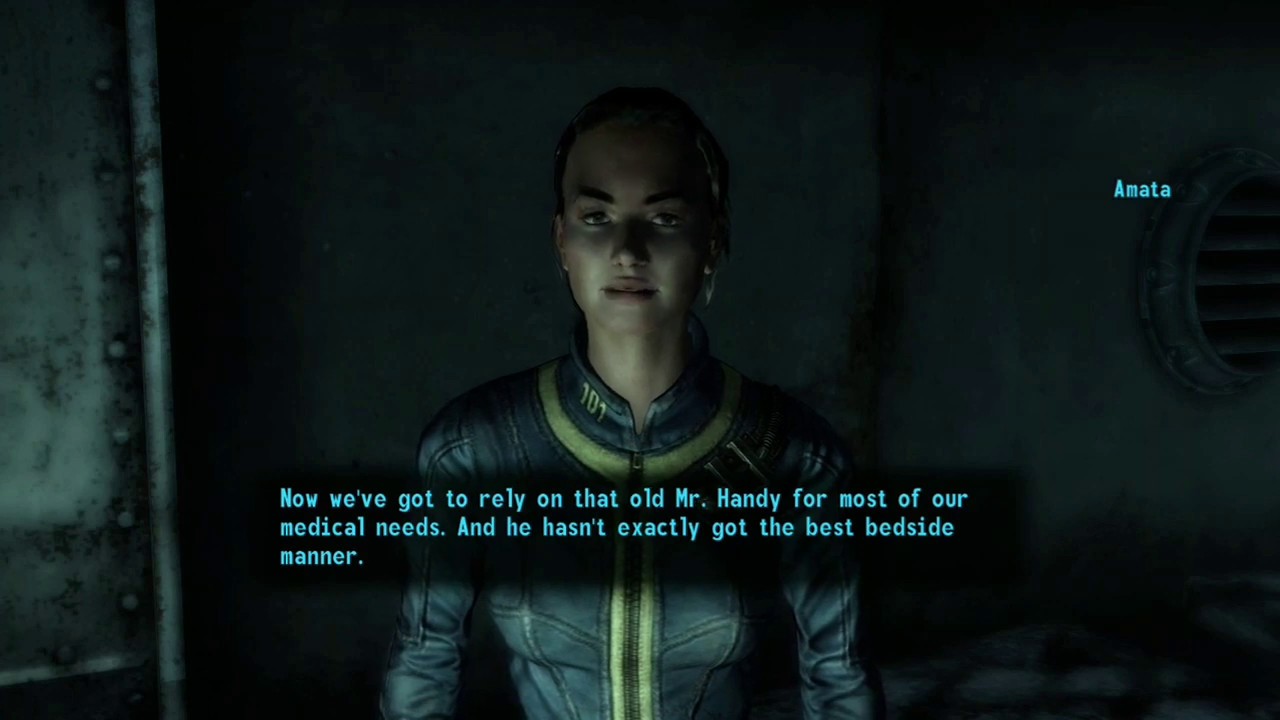 Fallout 3 - Doctor Andy the Mister Handy - Vault 101 - YouTube
