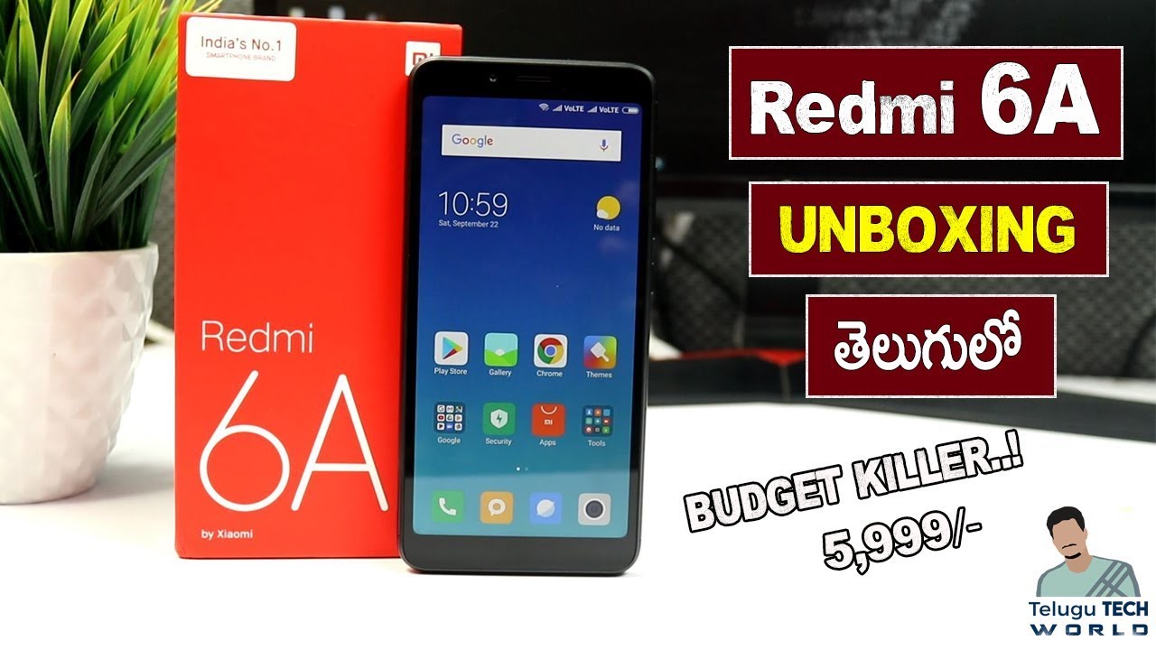 Redmi 6A Unboxing | New Budget Killer Smartphone Under 6,000 Rupees ...