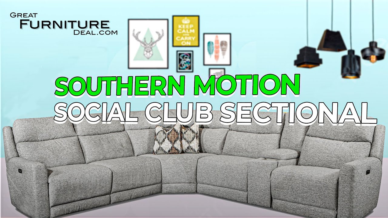 Southern Motion Social Club 236 Reclining Sectional - Modular Sectional ...