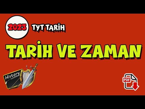 TARİH VE ZAMAN 📚 TYT TARİH 2023