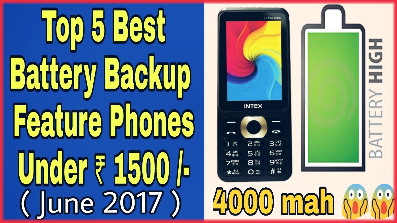 Top 5 Best Feature Phones with Big Battery Must Watch HD - YouTube