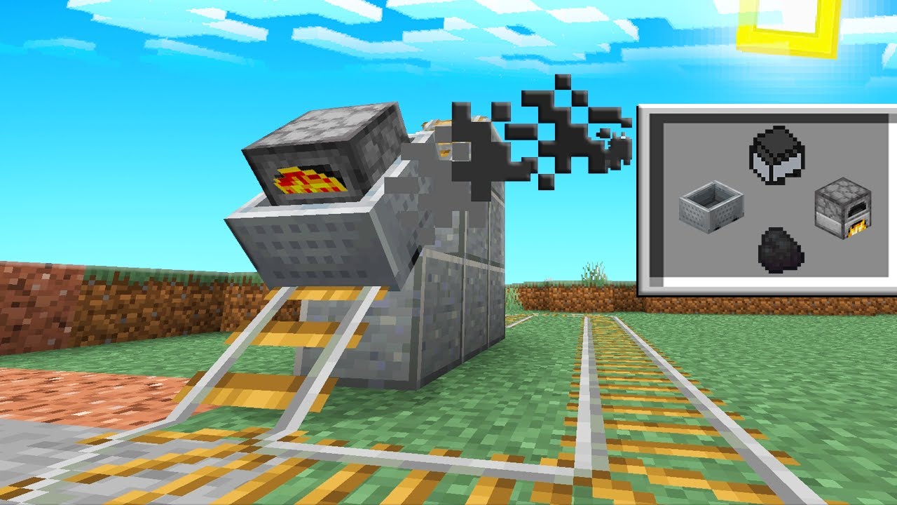 Conheça o CARRINHO COM FORNALHA que só existe no MINECRAFT Java Edition ...